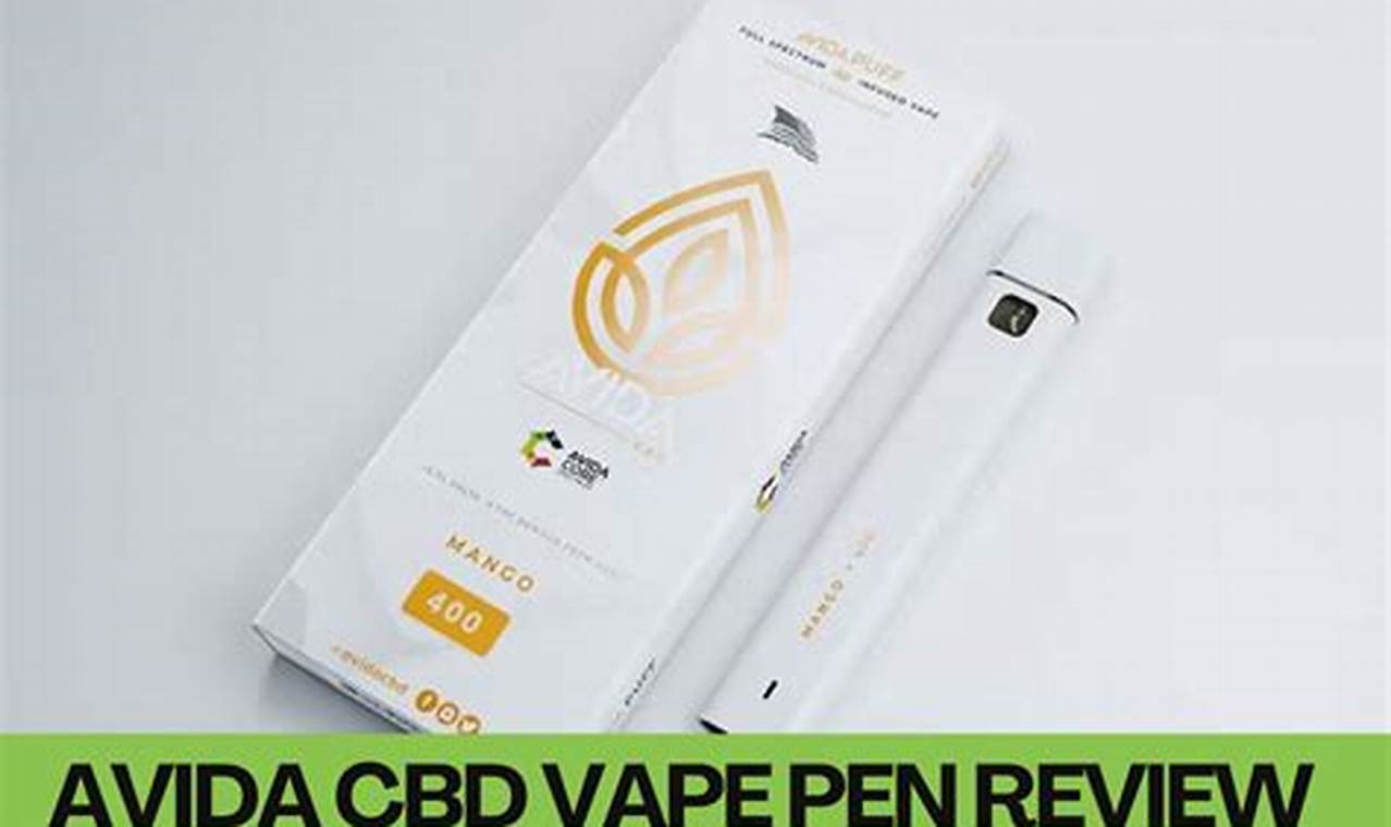 Avida CBD Vape Pen: Your Portable CBD Relief