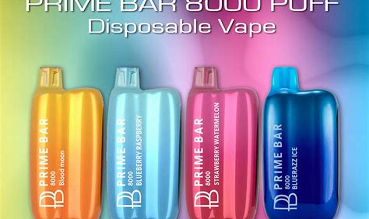 Prime Bar Vape 8000 Puffs: The Ultimate Bar Experience