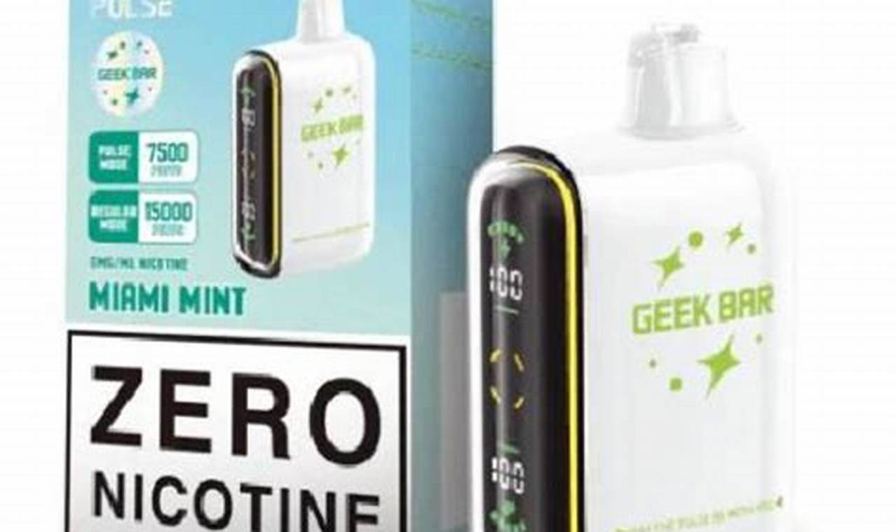 Geek Bar Vape Nicotine Percentage Guide: Levels & Risks