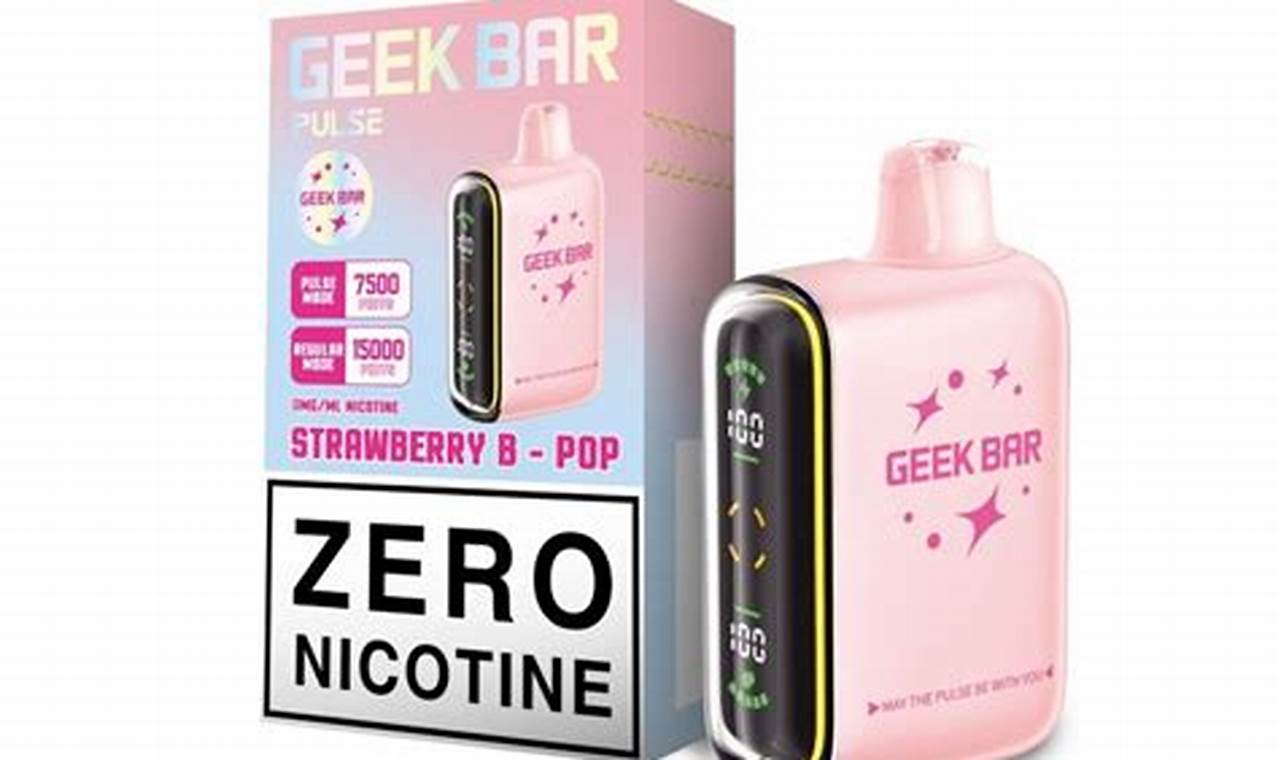 Guide: Non Nicotine Vape Geek Bar + Benefits & Info