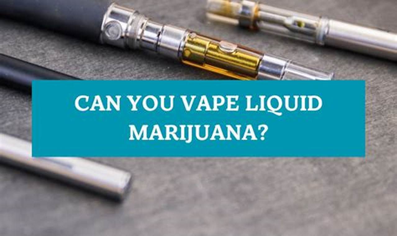 Vaping THC vs. Drinking: Can You Drink THC Vape Liquid Safely?