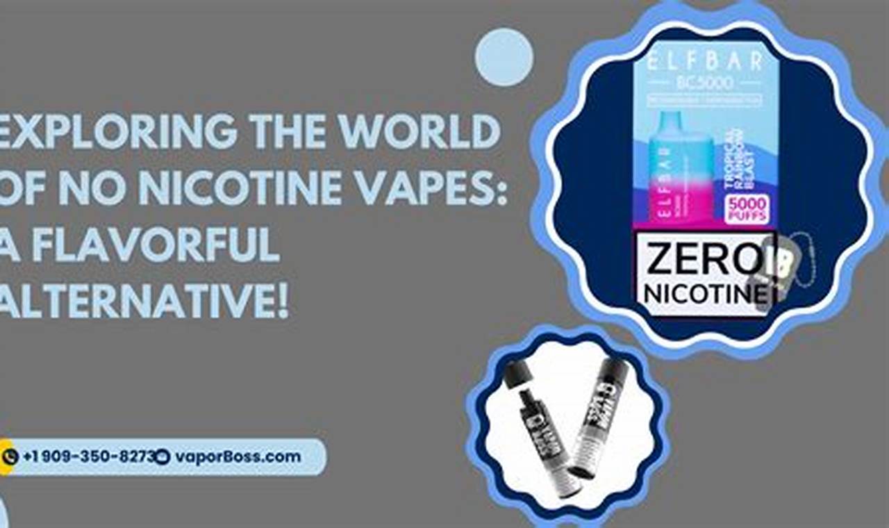 Nicotine-Free Vape: Guide to Enjoy Vaping Without Nicotine