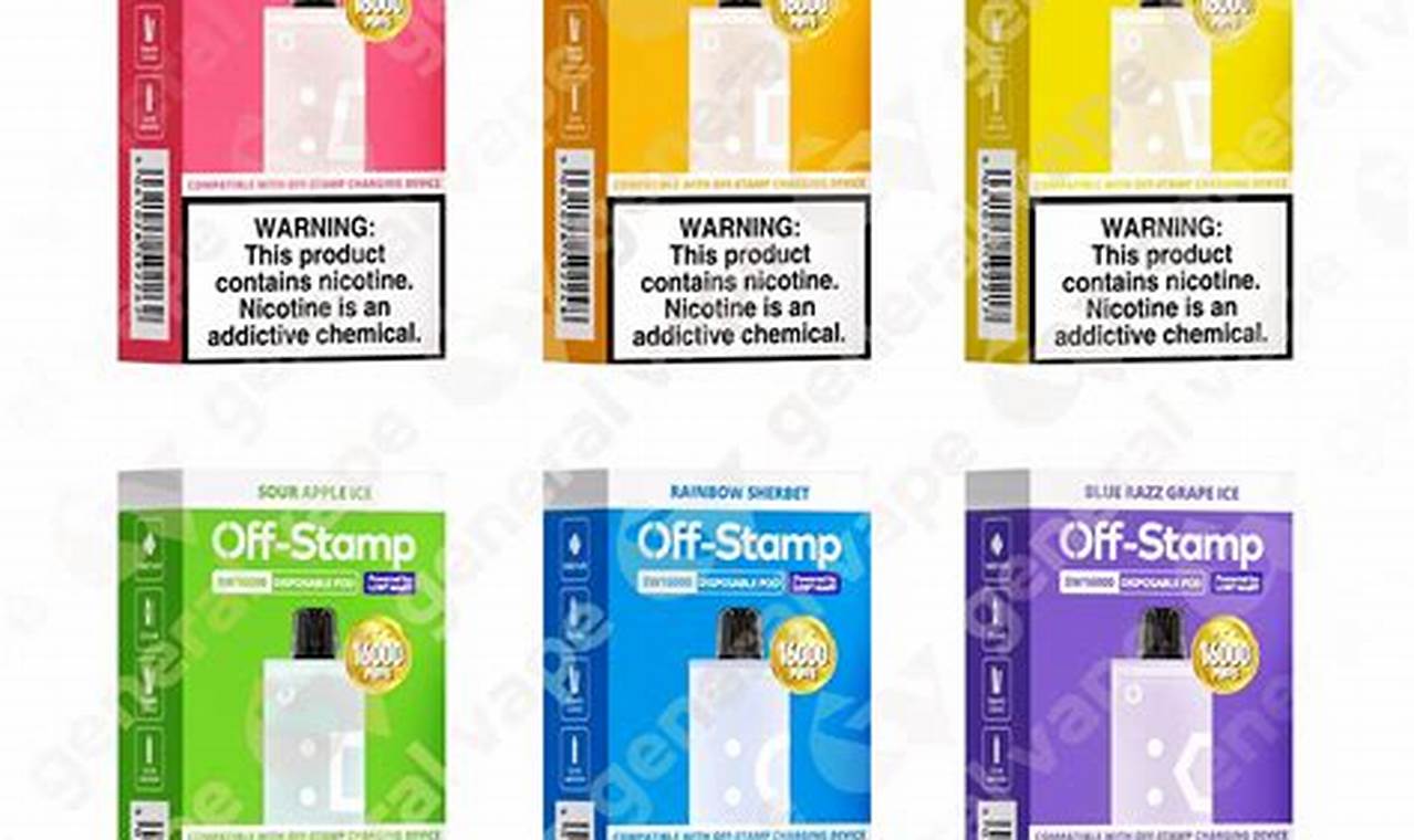 Best Off-Stamp Vape Flavors 16000 Puffs - Long Lasting!