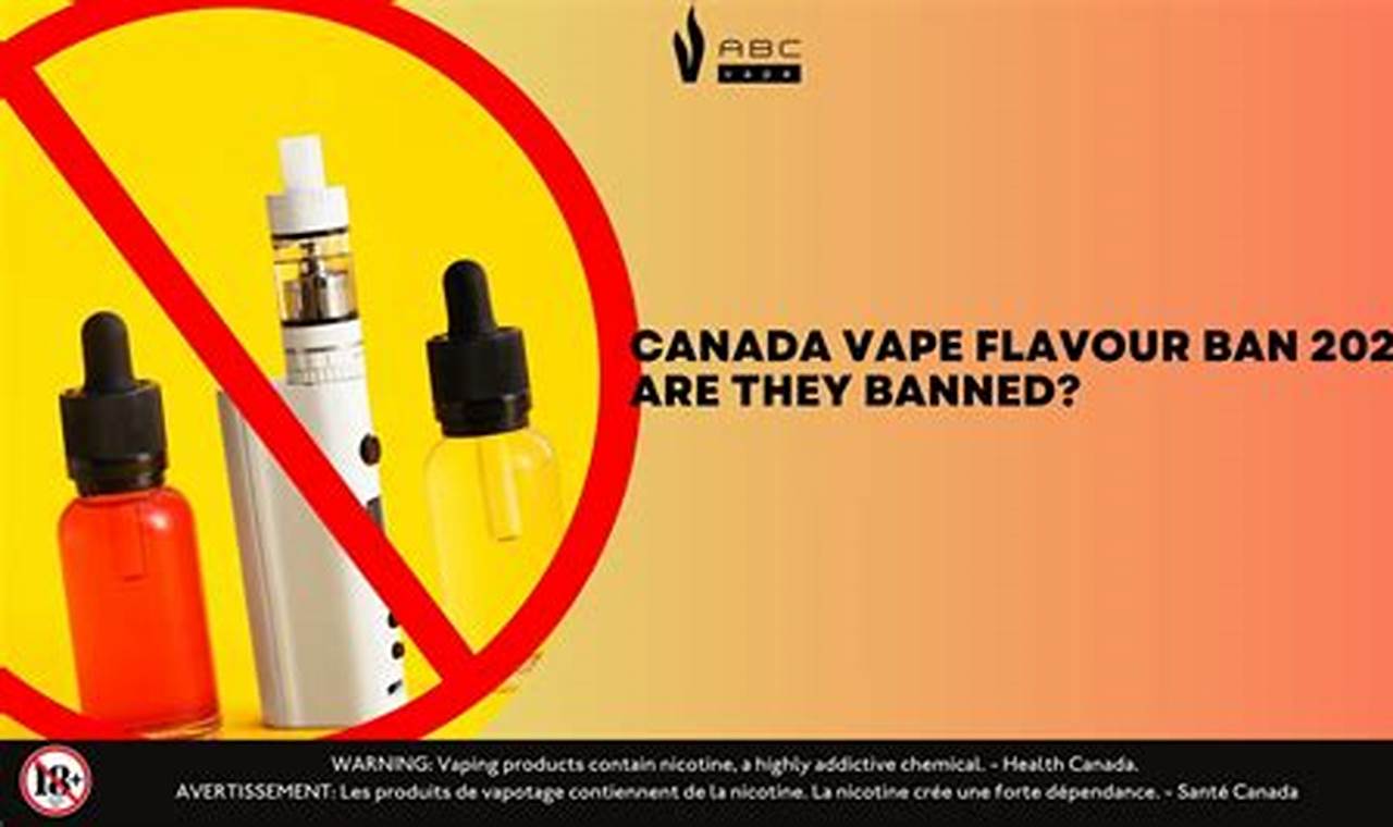 Canada Vape Flavour Ban 2024: What's Next? Policy Impact