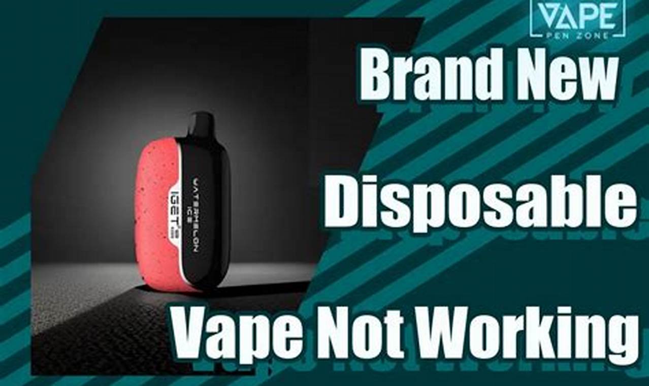 Help! Brand New Disposable Vape Not Charging? [Fixes]