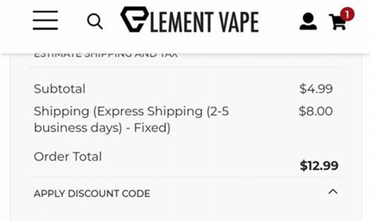 Best Element Vape Coupon Codes: Deals & Discounts