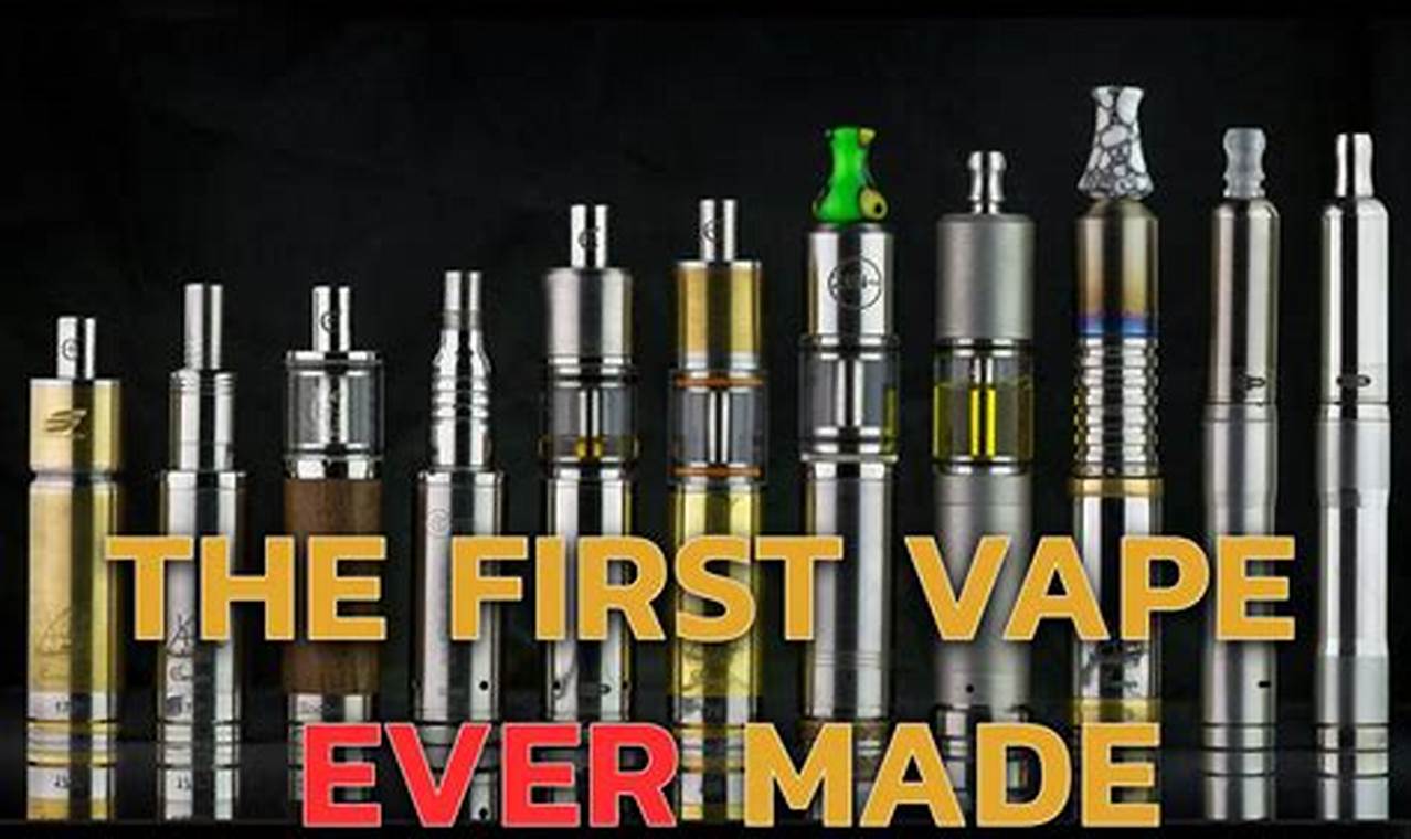 History: The First Vape Ever Made - Innovation!